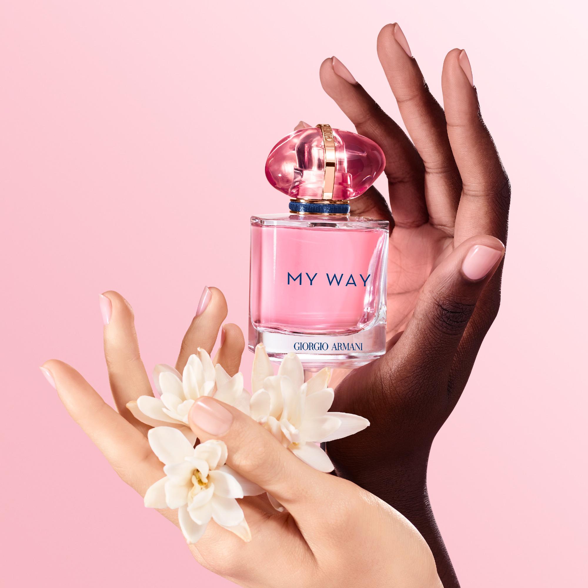 Armani pink perfume store